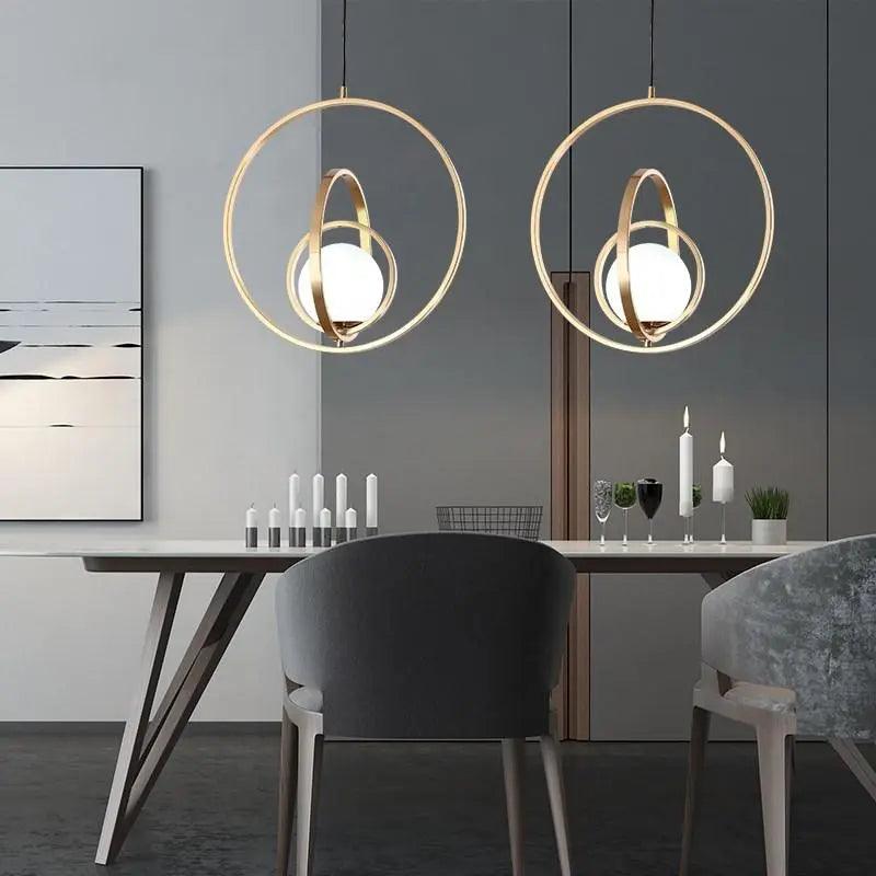 Rota - Rotating Gold Pendant Light — BO-HA